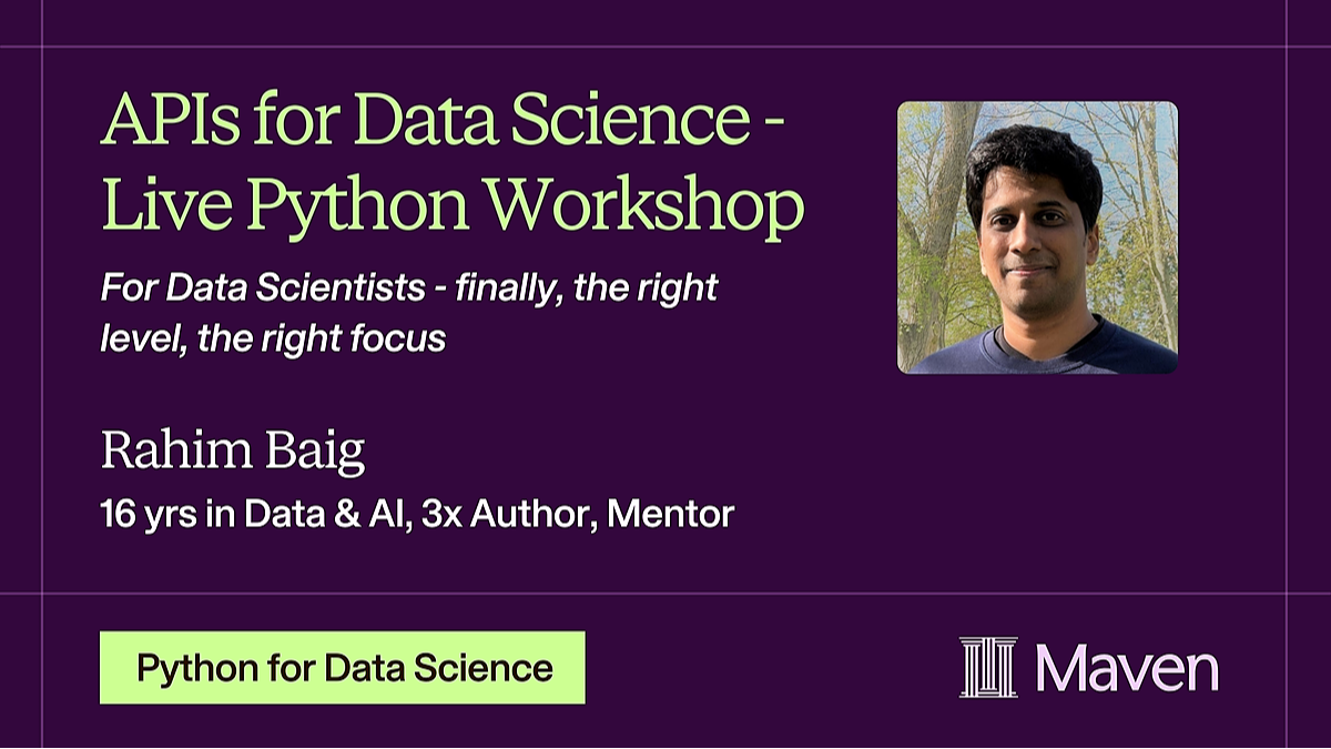 APIs for Data Science - Live Python Workshop